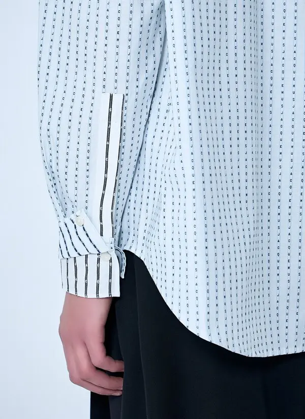 Jacquemus Patterned Cotton Poplin Shirt