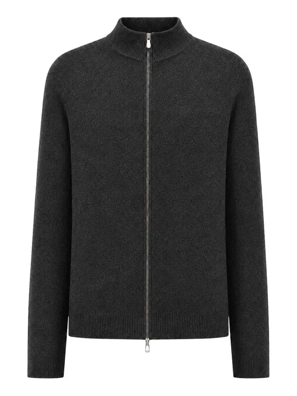 Brunello Cucinelli Cashmere Zip-up Cardigan - Gray