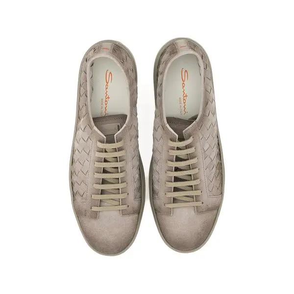 Santoni Neutrals Trainers Low-tops