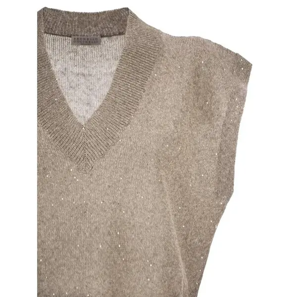 Brunello Cucinelli Neutrals Tops Vests & Tank Tops