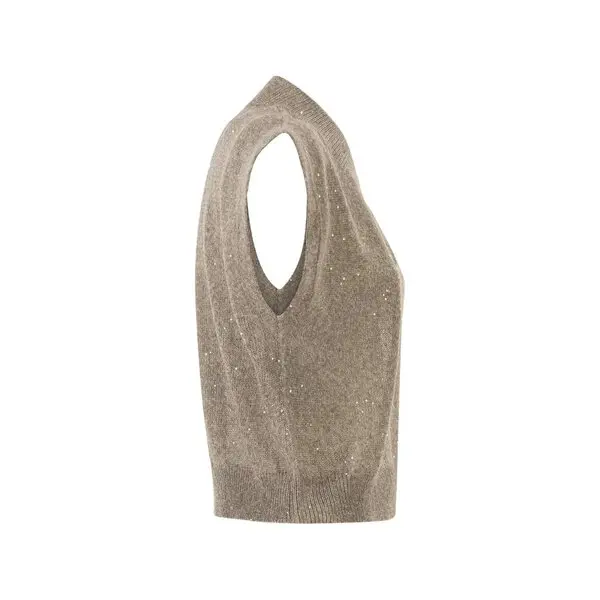 Brunello Cucinelli Neutrals Tops Vests & Tank Tops