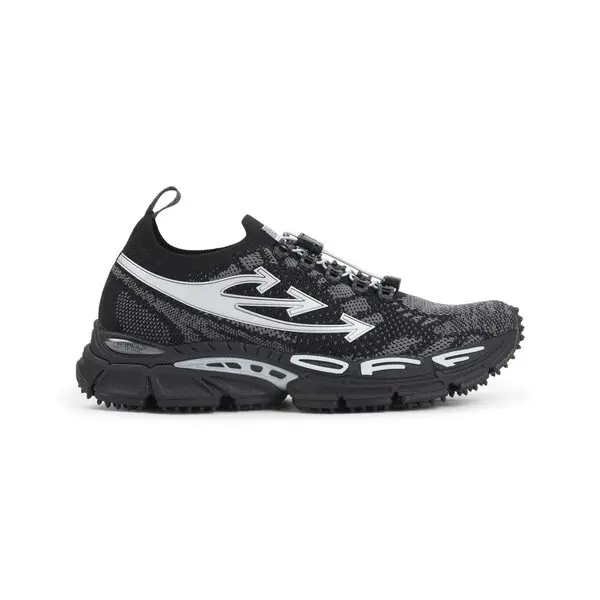 Off-White M-be Right Back Knit Sneakers - Black