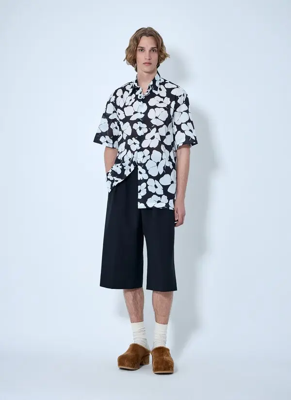 Dries Van Noten Floral Short-sleeve Shirt - Black