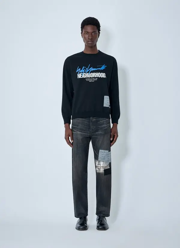 Yohji Yamamoto X Neighborhood Cotton Sweatshirt - Black