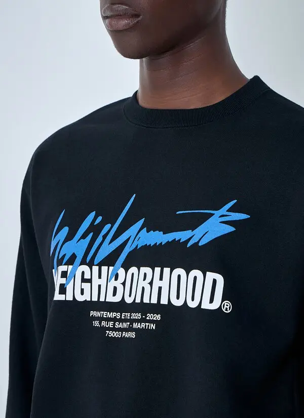 Yohji Yamamoto X Neighborhood Cotton Sweatshirt - Black