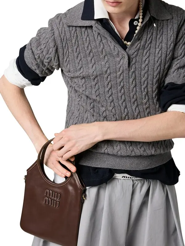 Miu Miu Ivy Leather Handbag