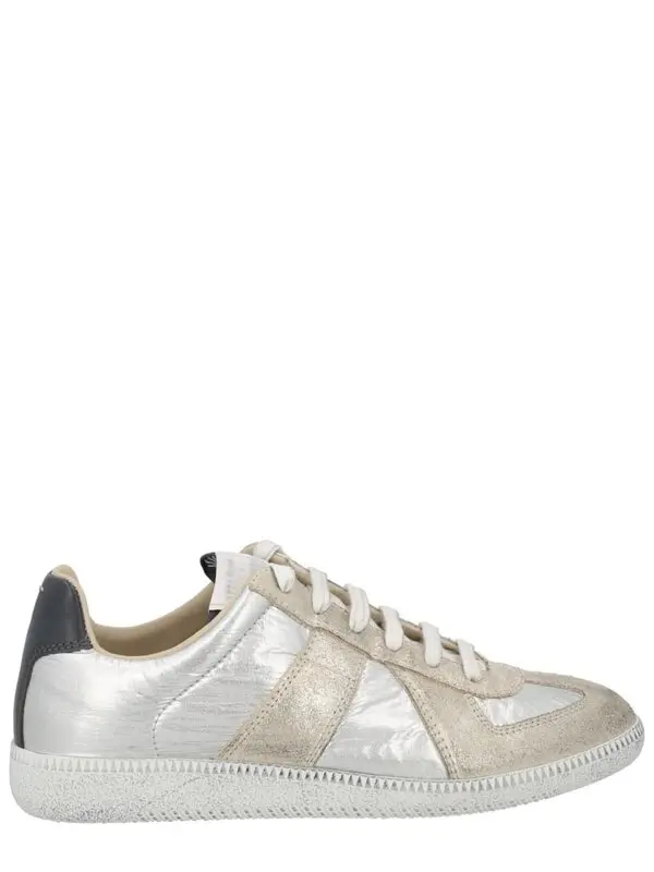 MAISON MARGIELA Iridescent Replica Sneaker - Silver