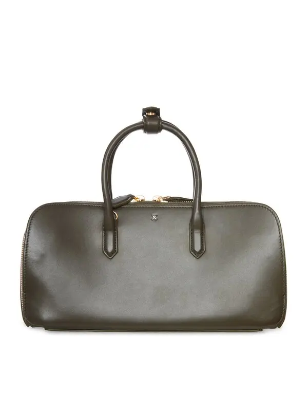 Alaïa Delta Small Calfskin Box Bag - Green