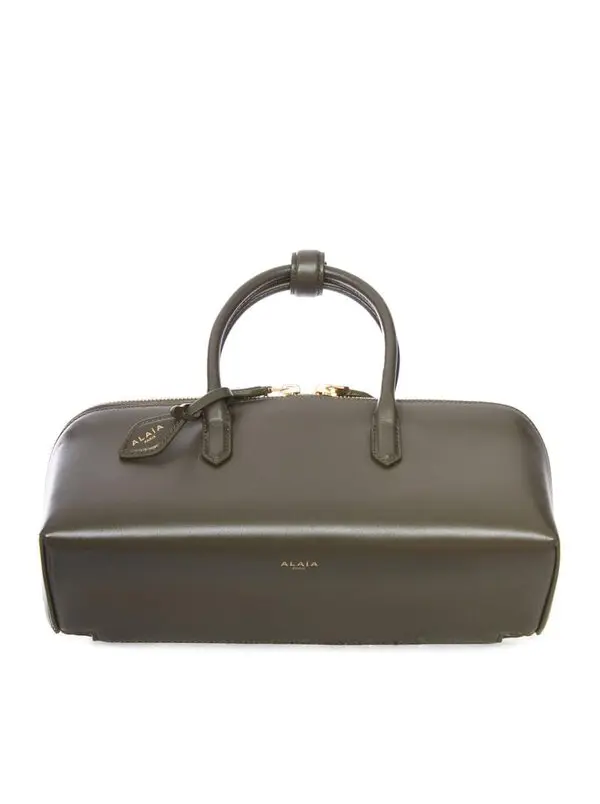 Alaïa Delta Small Calfskin Box Bag - Green