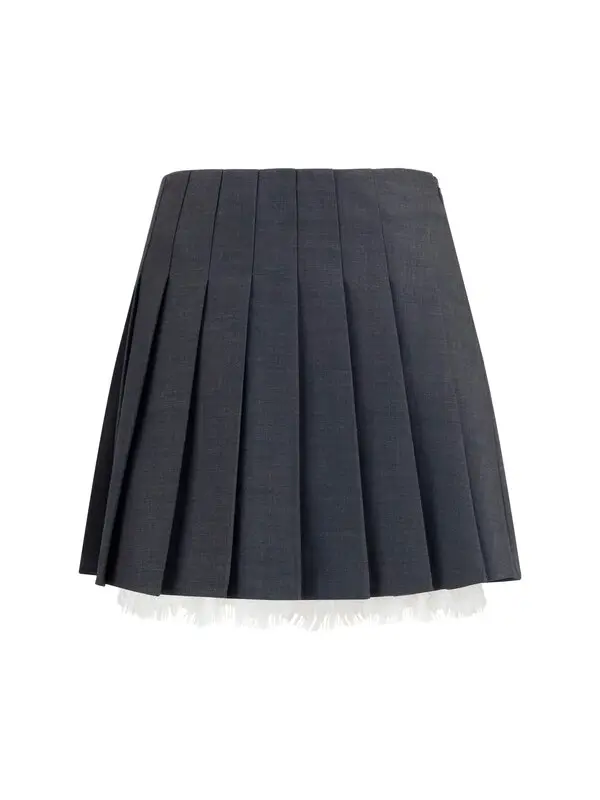 SELF-PORTRAIT Pleated Mini Skirt