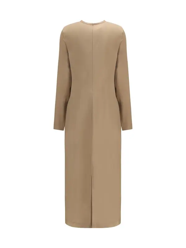 TOTEME Long Satin Dress - Brown