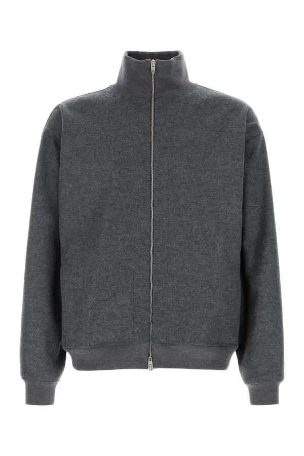 JIL SANDER Grey Wool Jacket - Gray
