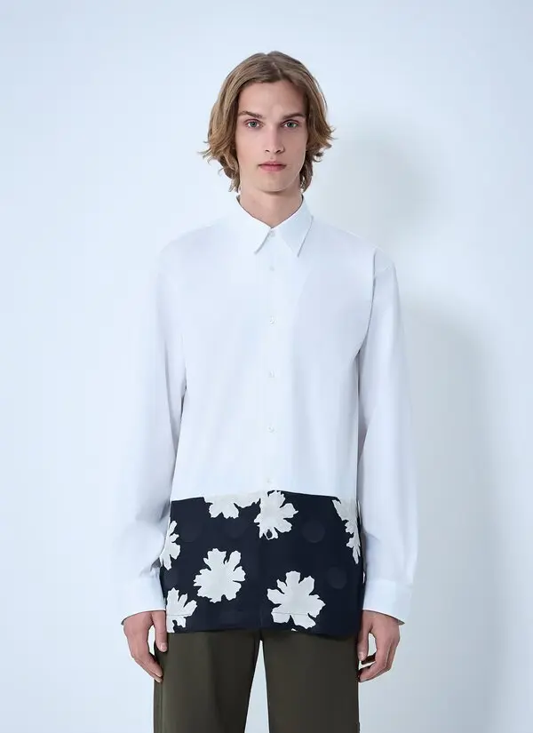 Dries Van Noten Capero Cotton Poplin Shirt - White