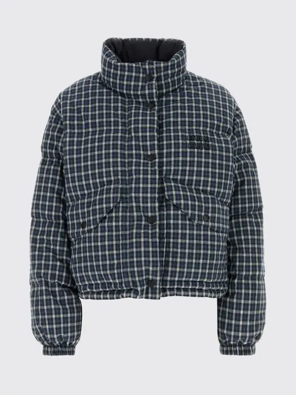 Miu Miu Cotton Puffer Jacket - Blue
