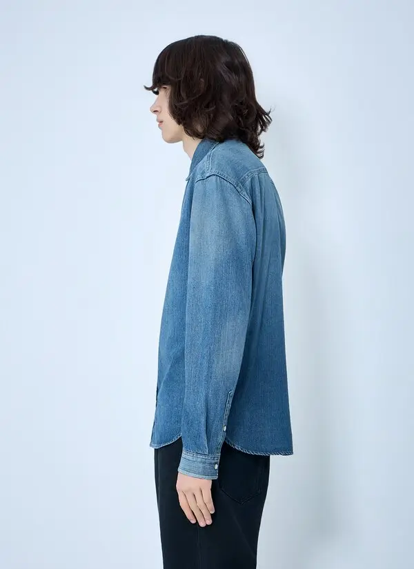 Saint Laurent Cassandre Denim Shirt