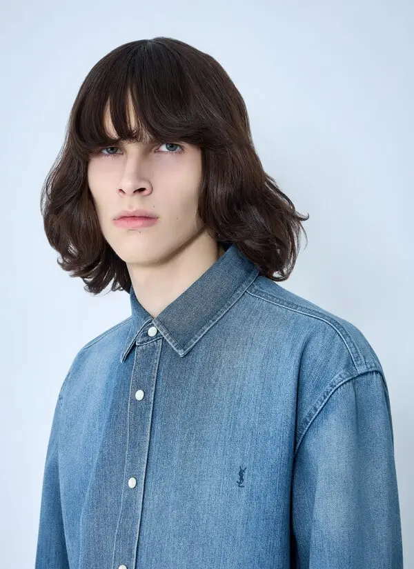 Saint Laurent Cassandre Denim Shirt