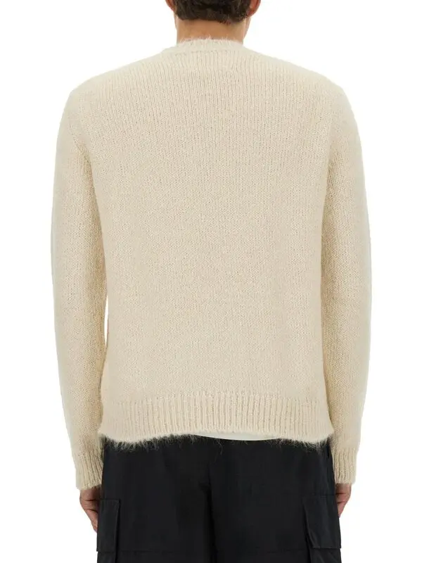JIL SANDER Wool Blend Pullover - Cream
