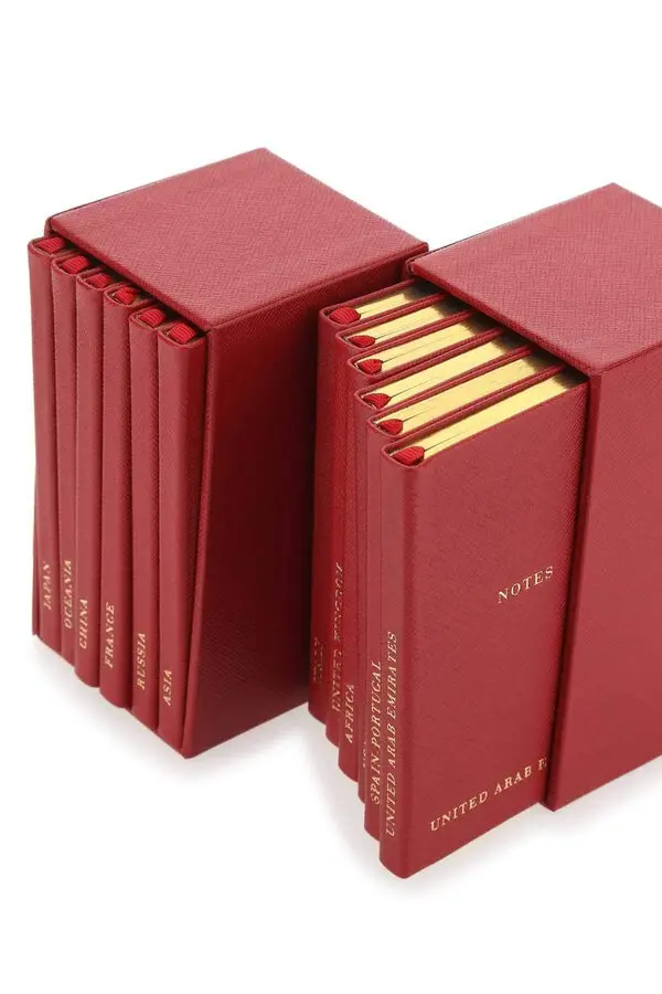Prada Leather Notebook Set