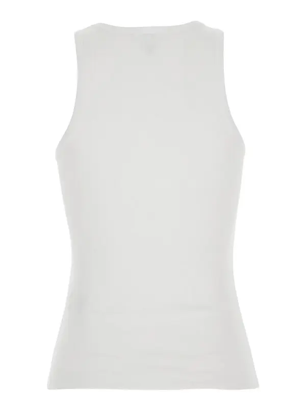 GANNI Cotton Sleeveless Graphic Tank Top - Multicolor