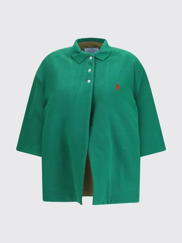 Prada Cotton Pique Boxy Blouson