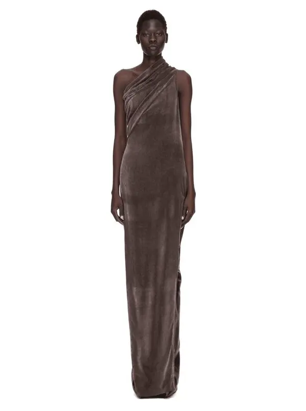 Rick Owens Athena Arrowhead Asymmetric Long Dress - Multicolor