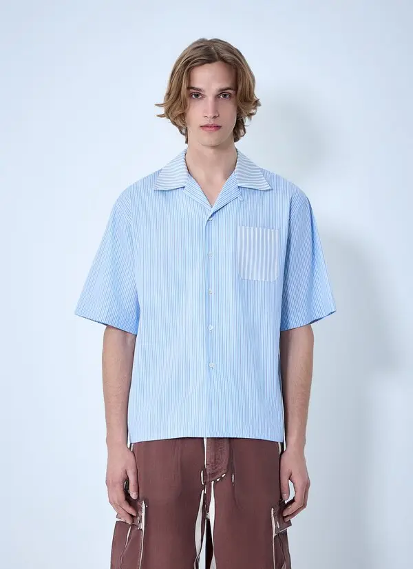 Marni Striped Cotton Poplin Shirt