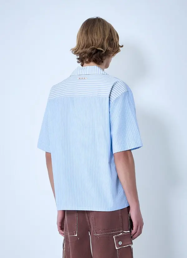 Marni Striped Cotton Poplin Shirt