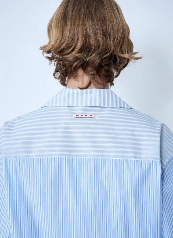 Marni Striped Cotton Poplin Shirt
