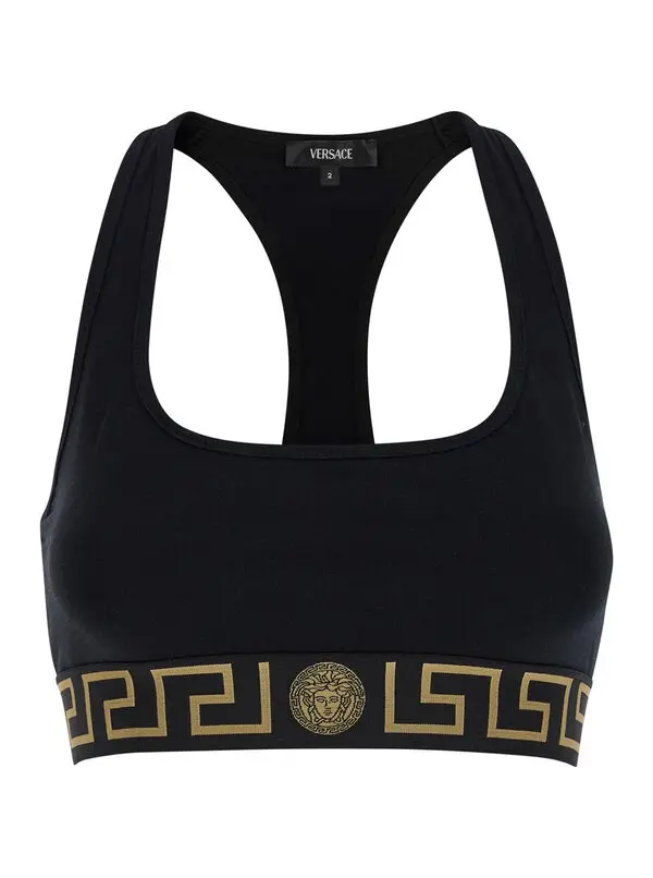 Versace Top 'sport' With Tech Fabric Logo For