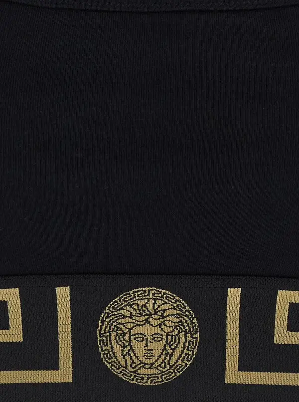 Versace Top 'sport' With Tech Fabric Logo For
