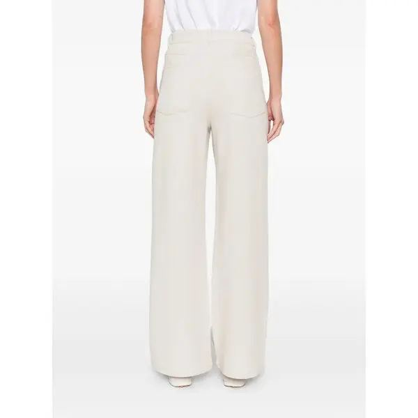 Max Mara Neutrals Trousers Straight Trousers