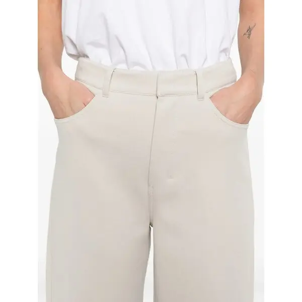 Max Mara Neutrals Trousers Straight Trousers