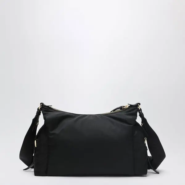 Prada Explore Large Bag In Re-nylon And Leather - Black
