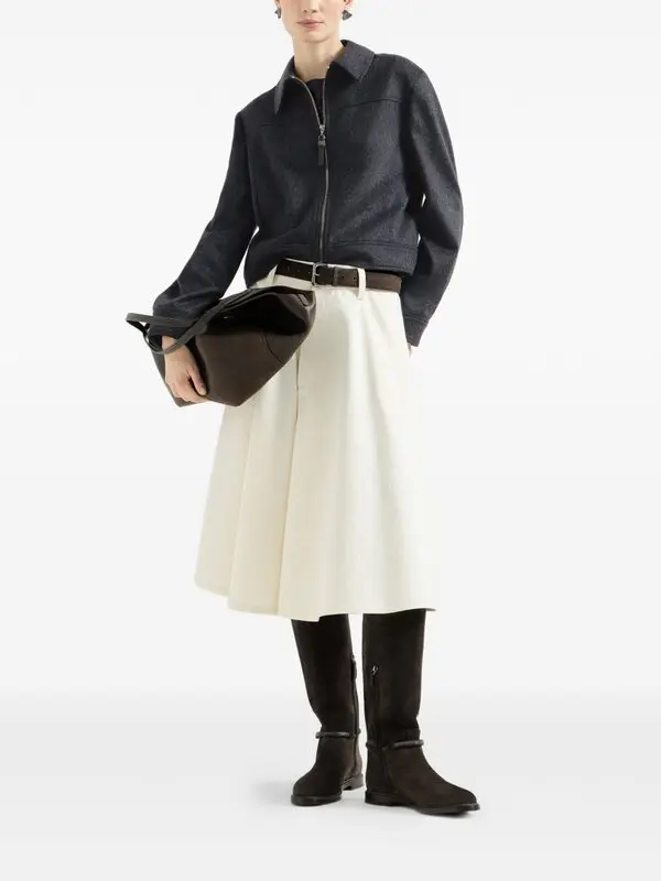 Brunello Cucinelli Zipped Wool Jacket