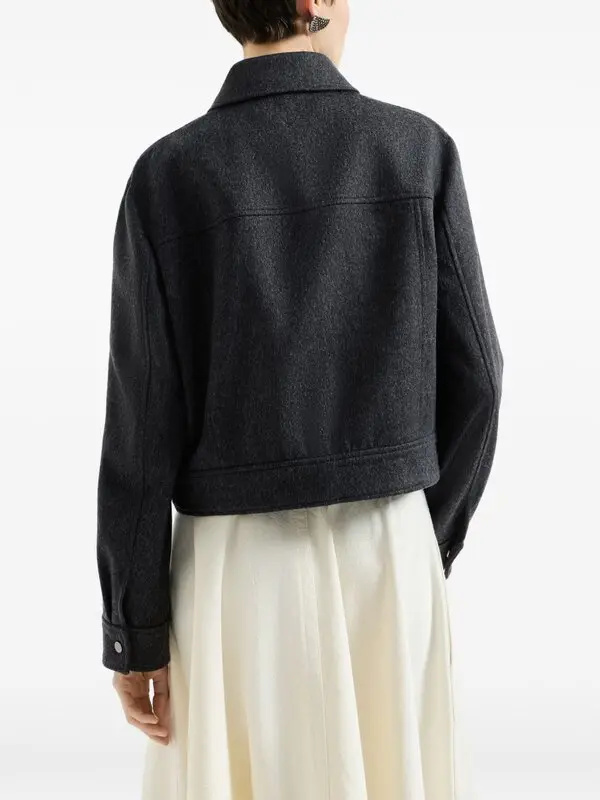 Brunello Cucinelli Zipped Wool Jacket