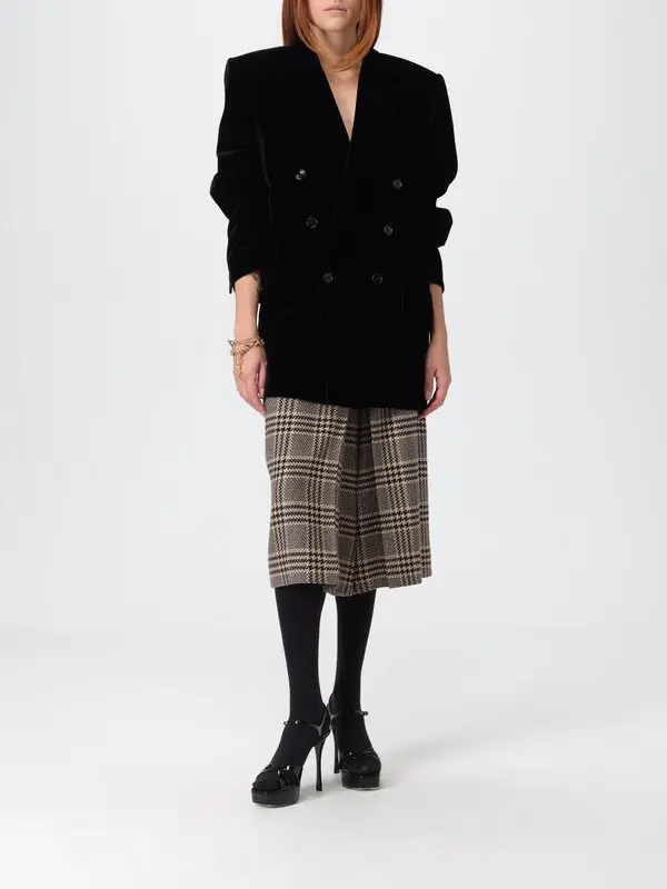 Saint Laurent Double-breasted Velvet Blazer