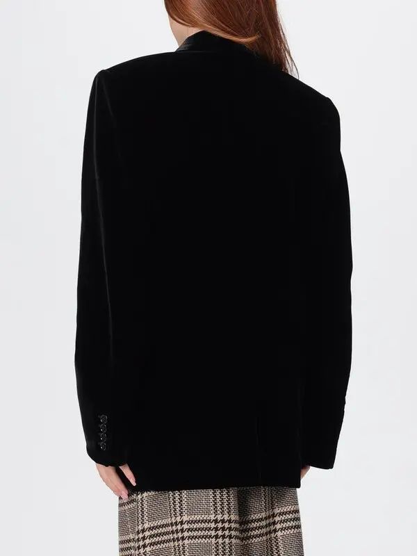 Saint Laurent Double-breasted Velvet Blazer