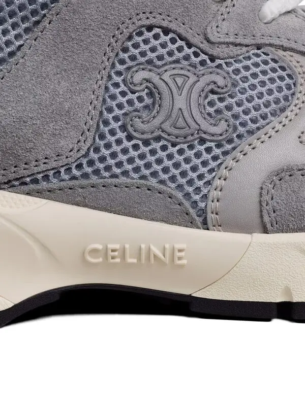 Celine Runner Sneaker In Calfskin, Suede Calfskin And Mesh