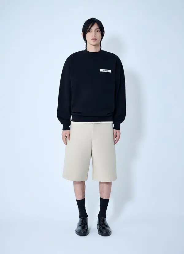 Jacquemus Le Camionneur Gros Grain Sweatshirt - Black