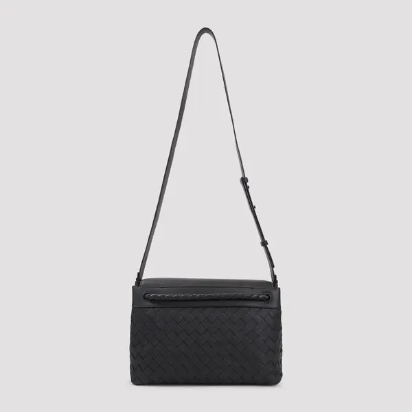 Bottega Veneta Small Andiamo Messenger Gummy - Black