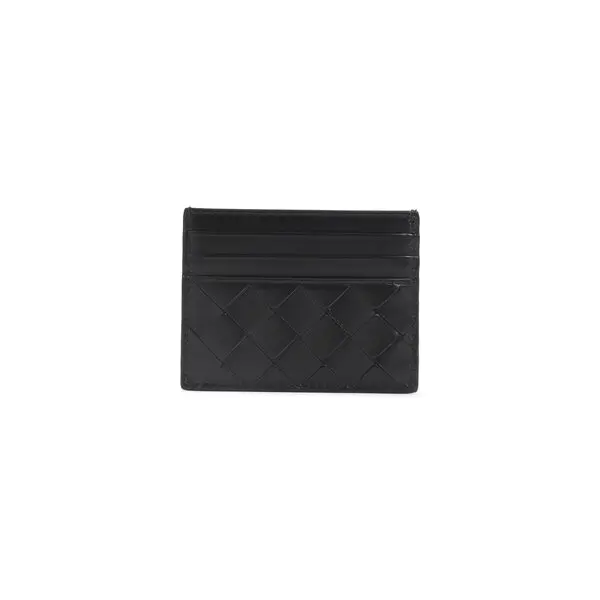 Bottega Veneta Intrecciato Card Case - Black