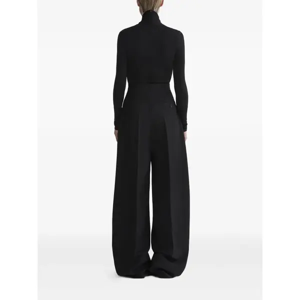 MUGLER Draped High Neck Top