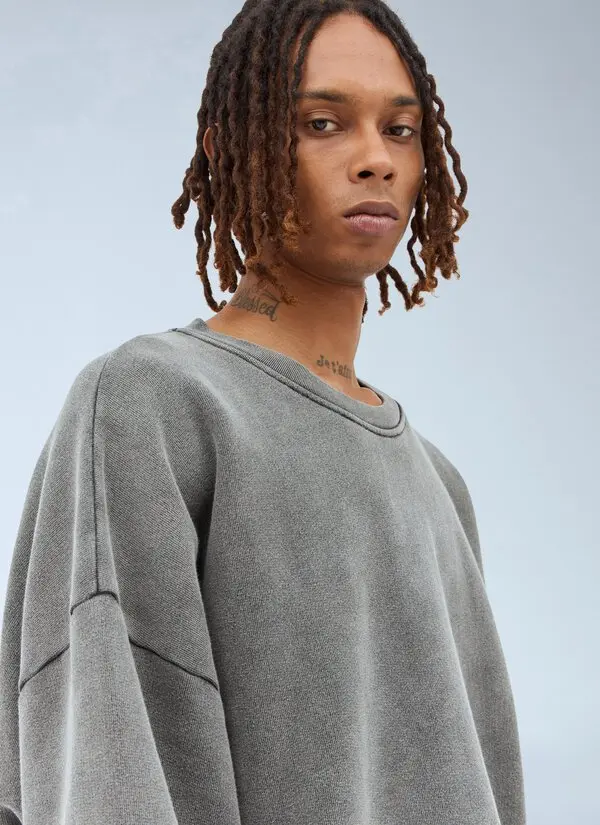 Acne Studios Logo Patch Sweatshirt - Gray