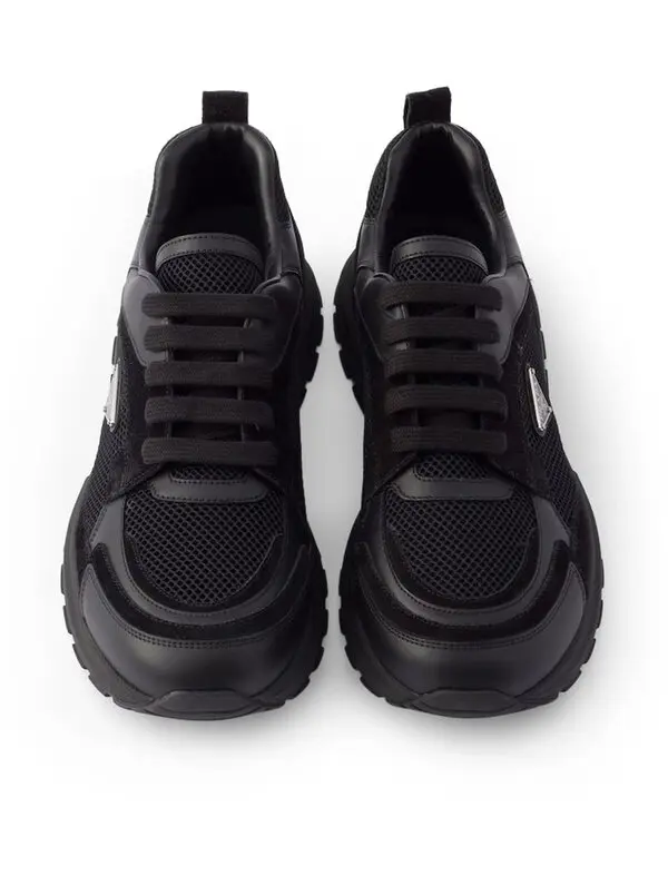 Prada Prax Sneakers In Leather And Fabric