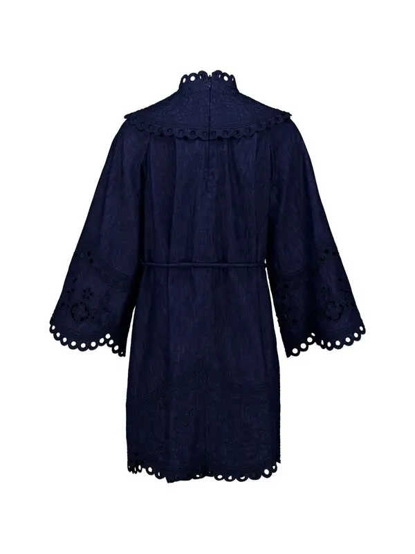 Zimmermann Mahon Denim Mini Dress - Multicolor