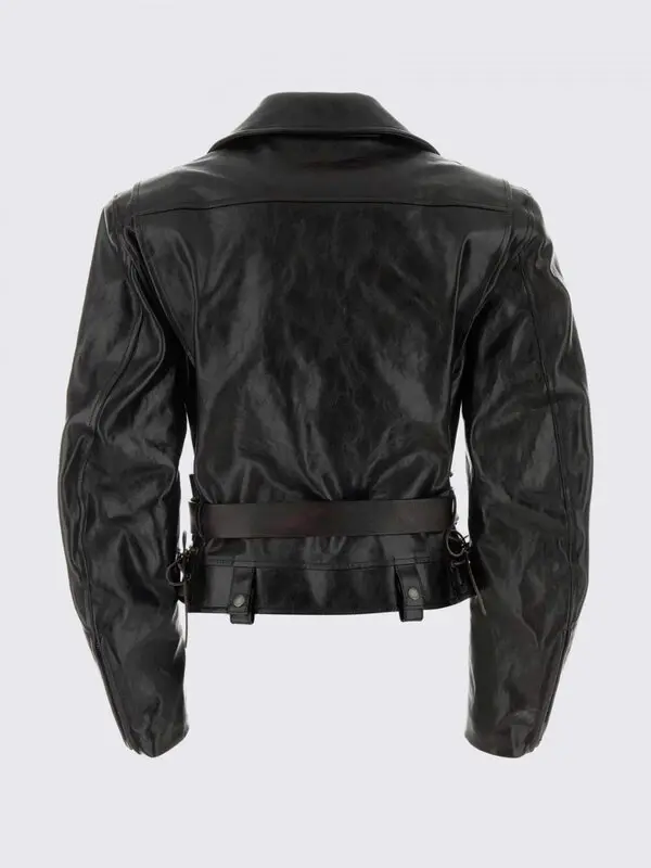 Saint Laurent Slim Fit Belted Biker Jacket