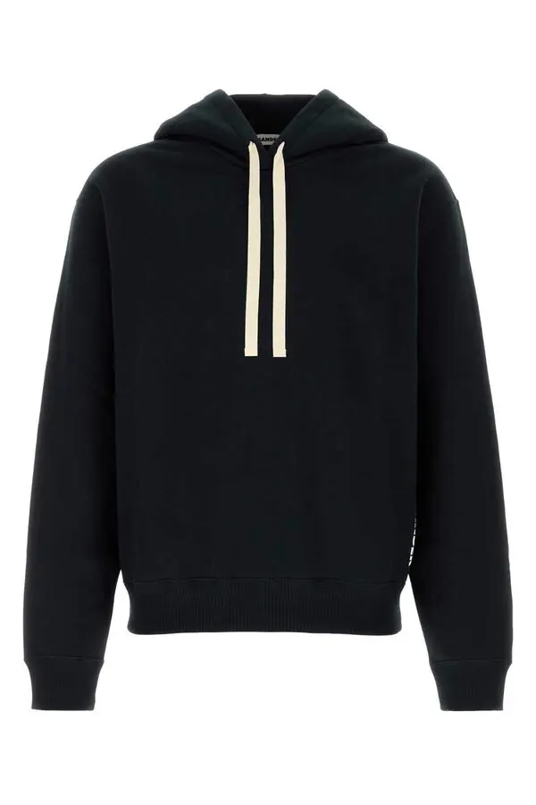 JIL SANDER Cotton Sweatshirt - Black