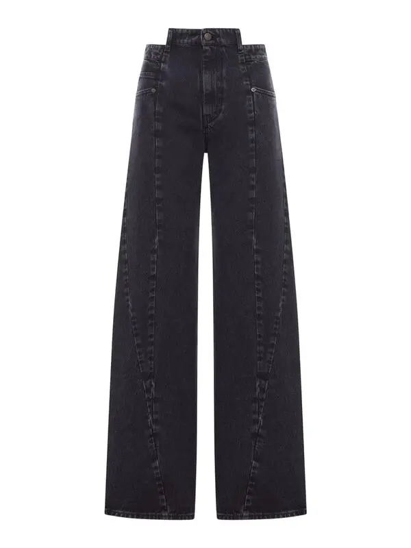 MAISON MARGIELA Asymmetric 5-pocket Denim Jeans - Black