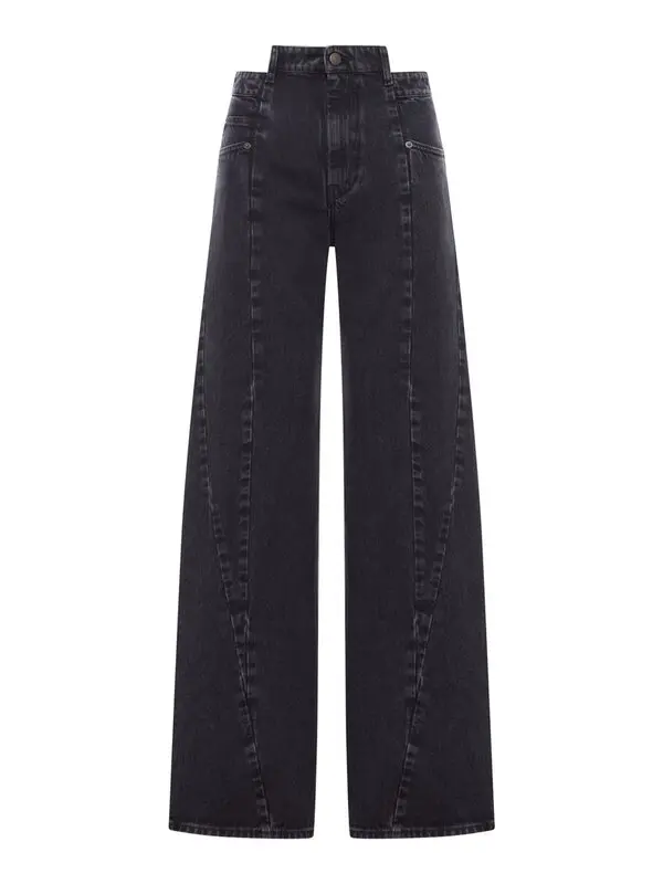 MAISON MARGIELA Asymmetric 5-pocket Jeans - Black