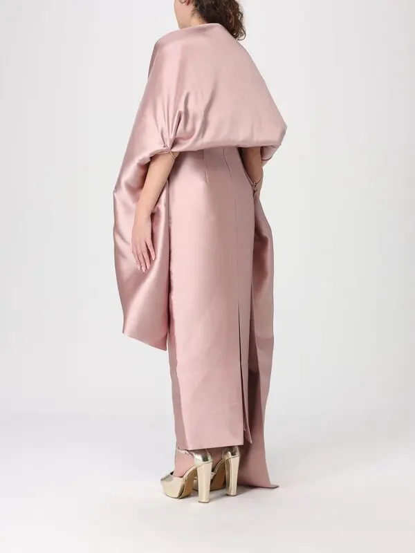 Solace London Crepe Cape Dress